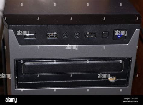 Computer System Unit Isolated On A White Background Stock Photo Alamy