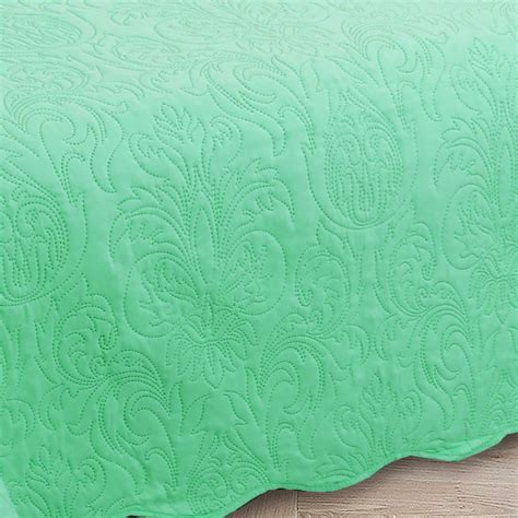 Kit Colcha Boutis Casal 3 Peças Microfibra Classic Floral Tiffany