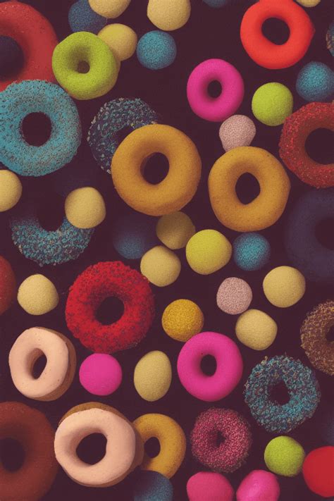 Schaars Arrangement Van Tiny Donuts Creative Fabrica