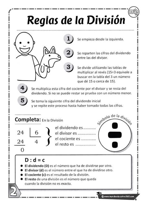 Cuadernillo Practicando La División Para Niños De Primaria