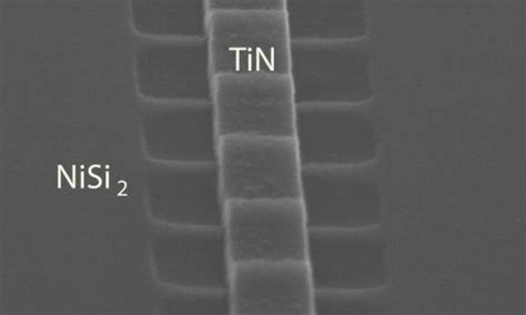 Sem Image Of A Nanowire Array Sb Mosfet Structure With Nisi 2 Sd And