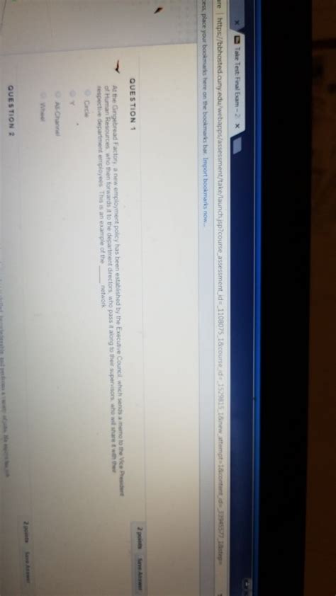 Solved QUESTION 1 Of QUESTION 2 Chegg Com