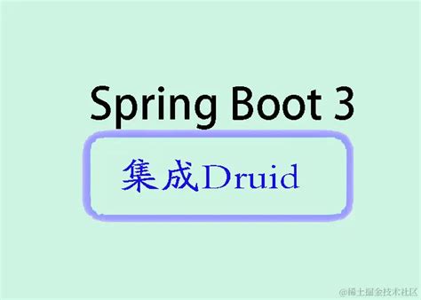 Spring Boot 3 集成 Druid 连接池详解在现代的java应用中，使用一个高效可靠的数据源是至关重要的。d 掘金