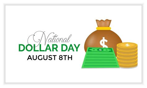 National Dollar Day Design Illustration For Background Poster Banner