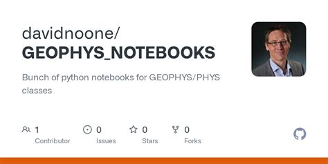 Github Davidnoone Geophys Notebooks Bunch Of Python Notebooks For Geophys Phys Classes