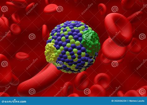 Low Density Lipoprotein Ldl Cholesterol Closeup View 3d Illustration Stock Illustration