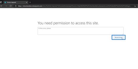 Sharepoint Site Access Request Customization Quant Insights Network