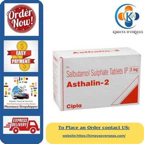 Asthalin Salbutamolalbuterol Tablets At ₹ 115box Salbutamol