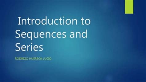 sequence and series ppt