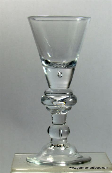 Adamson Antiques Heavy Baluster Wine Glass