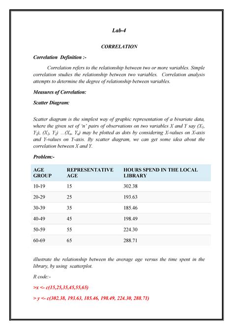 Lab 4 Correlation Statistics Lab Correlation Correlation Definition Correlation Refers