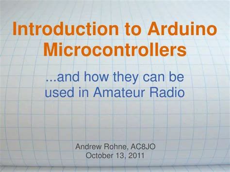 Ppt Introduction To Arduino Microcontrollers Powerpoint Presentation