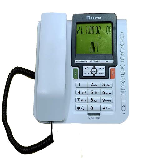 BEETEL M Caller ID Phone IWTH Large LCD Display White Amazon In Electronics