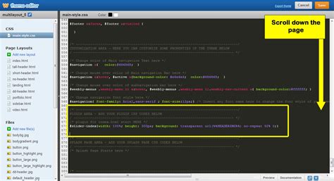 Insert Css Location Premium Weebly Templates And Weebly Themes