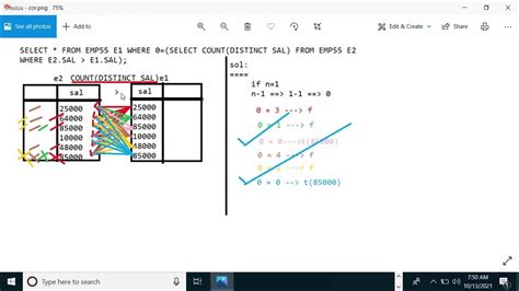 48 Oracle Plsql Developer Full Course Sub Query Part 8 48