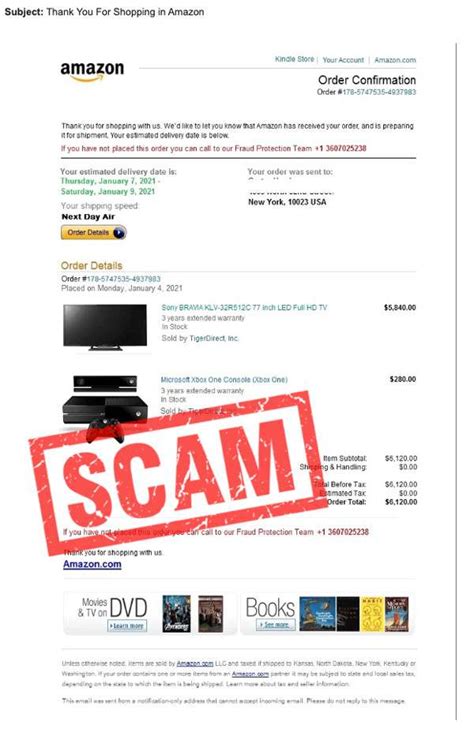Fake Amazon Order Notification Emails How The Scam Works