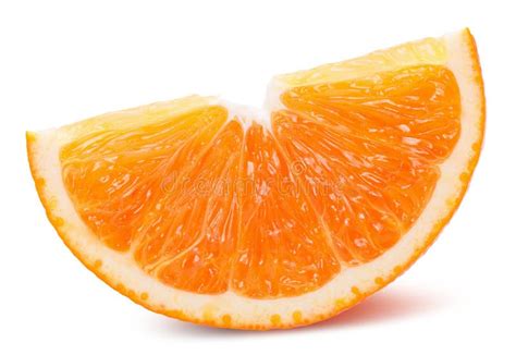 Orange Slice Isolated On A White Background Stock Image Image Of Fruit Yellow 104777323
