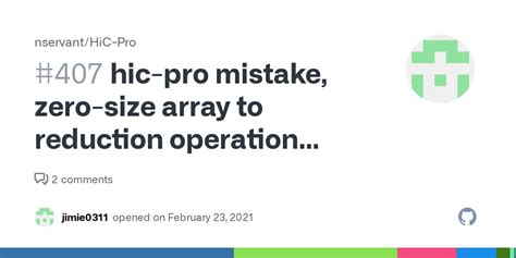 Hic Pro Mistake Zero Size Array To Reduction Operation Minimum Which Has No Identity · Issue