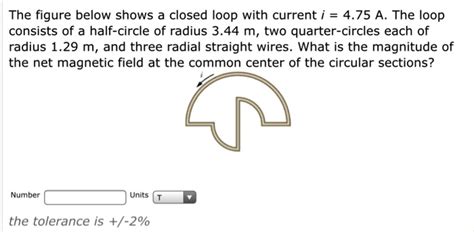 SOLVED The Figure Below Shows A Closed Loop With Current I A The Loop Consists Of A