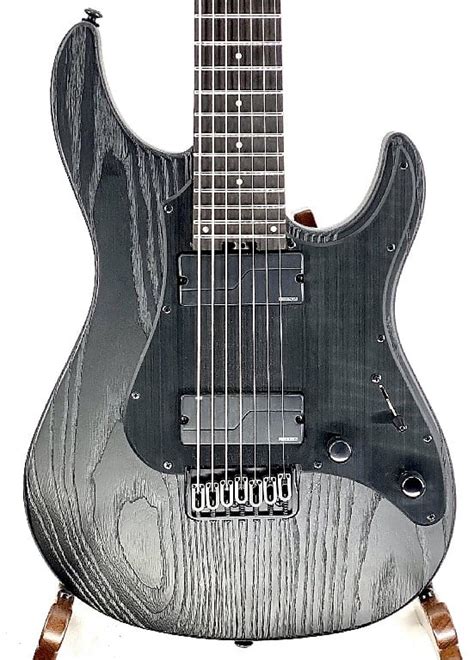 Used Esp Ltd Lsn1007 B 7 String Baritone Black Blast Reverb