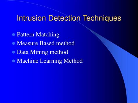 Ppt Intrusion Detection Powerpoint Presentation Free Download Id