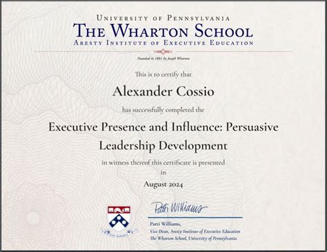 Executivepresence Leadershipdevelopment Whartonexeced Influence