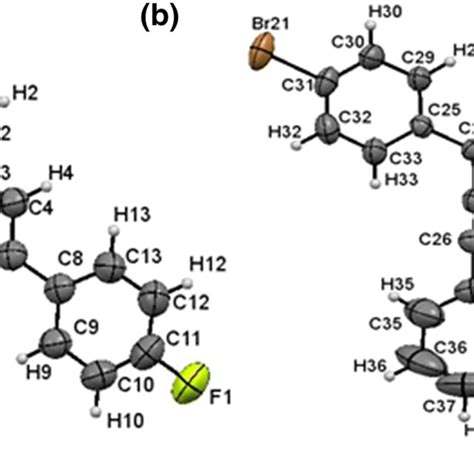 Ortep Of Structure Of A 3a And B 3c Thermal Ellipsoids At 50