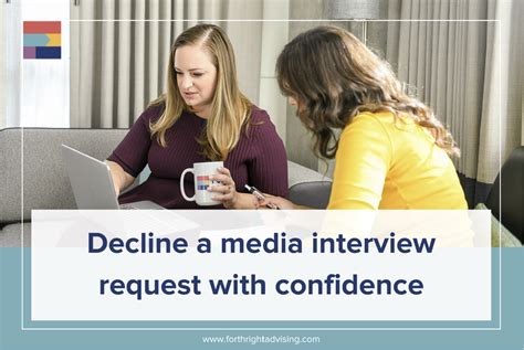 Decline A Media Interview Request With Confidence — Forthright Advising