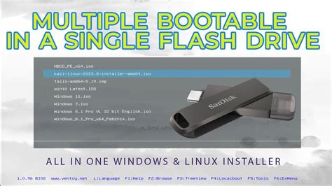 Multiple Bootable In A Single Flash Drive Youtube