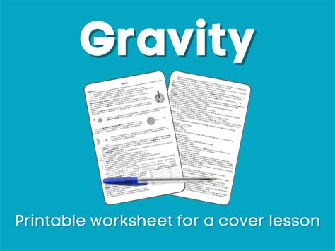 Gravity Cover Lesson Teaching Resources