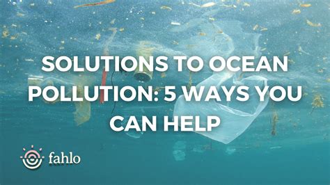 Solutions To Ocean Pollution 5 Ways You Can Help Fahlo