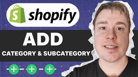 How To Add Categories And Subcategories In Shopify Youtube