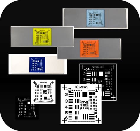High Resolution Fluorescence Test Targets Biopixs Online Store