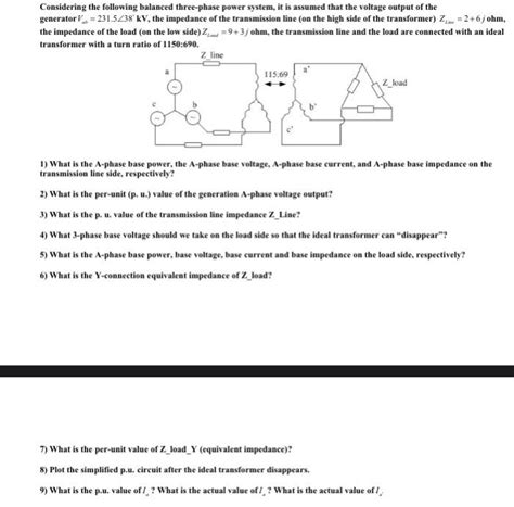 Solved 8 Plot The Simplified Pu Circuit After The Ideal