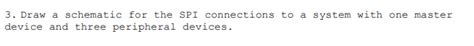 Solved Draw A Schematic For The SPI Connections To A Chegg Com