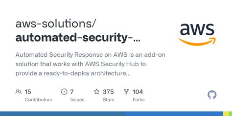 Github Aws Solutionsautomated Security Response On Aws Automated