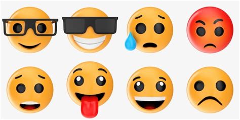 Premium Photo 3d Models Facial Expressions Emoji Pack