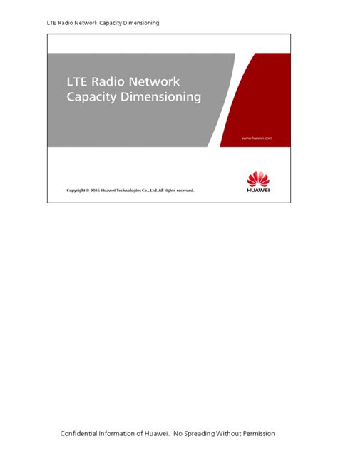Lte Radio Capacity Dimensioning Pdf Wi Fi Lte Telecommunication