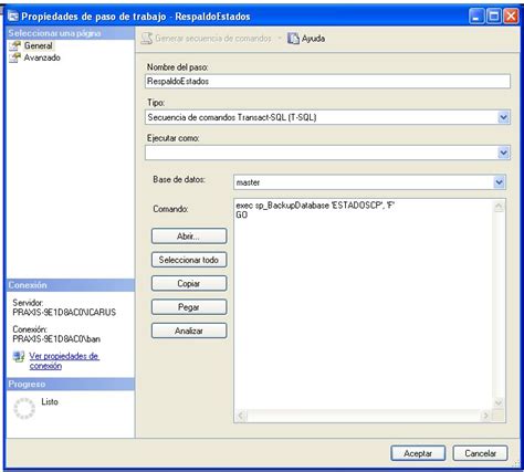 Job Para Respaldo De Base De Datos SQL Y Apuntes De Net