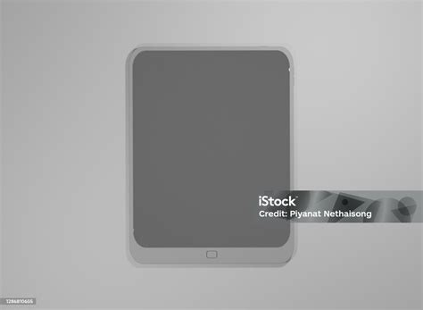 빈 흑백 화면이 분리된 흰색 태블릿 컴퓨터를 3d 렌더링합니다 흰색 장치 Pc 빈 화면이있는 패드 모형 제품 0명에 대한 스톡 사진 및 기타 이미지 Istock