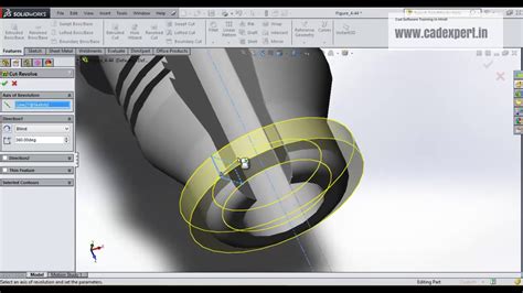 Solidworks Tutorials In Hindi Revolved Cut Youtube