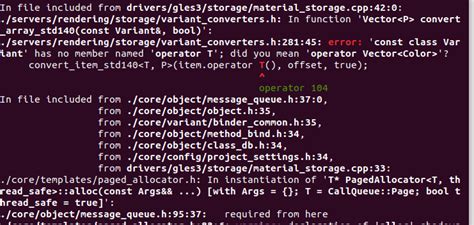Errors When Compiling On Linux I Downloaded All The Required Things Rgodot