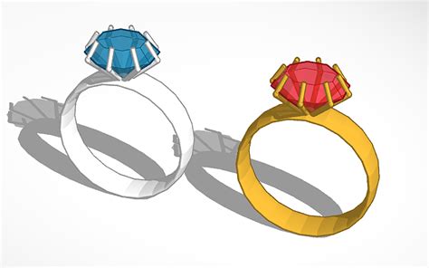 3d Design Rings Tinkercad