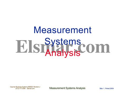 Pdf Measurement Systems Analysis Iso 9001 Medical Device Dokumen