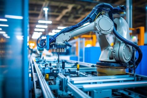 Premium Ai Image Robot Or Robotic Arm For Industrial Pick And Place