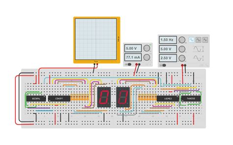 Circuit Design Kel 5 Mod 60 Bcd Tinkercad