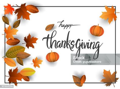 행복 한 추수 감사절 타이 포 그래피 포스터 절연 추수 감사절 엽서에 대 한 나뭇잎을 11월에 대한 스톡 벡터 아트 및 기타 이미지 11월 가을 감사 Istock