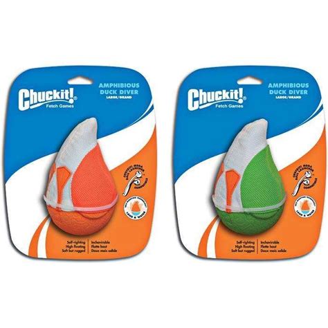Chuckit Amphibious Duck Diver Mega Ball High Floating Soft But Rugged