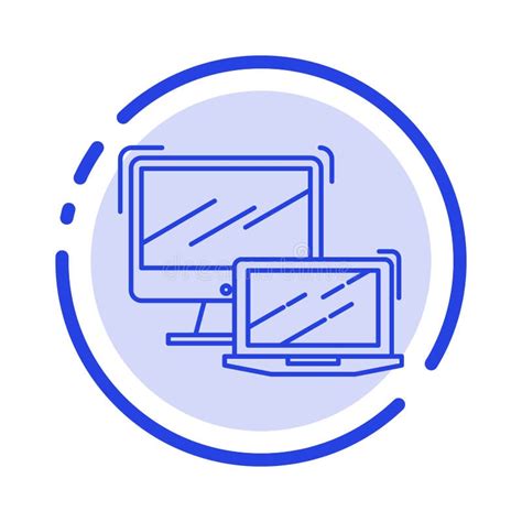 Computer Business Laptop Macbook Technology Blue Dotted Line Line
