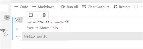 Consolidated Run Button Context Menu Renders Behind Cell Output · Issue
